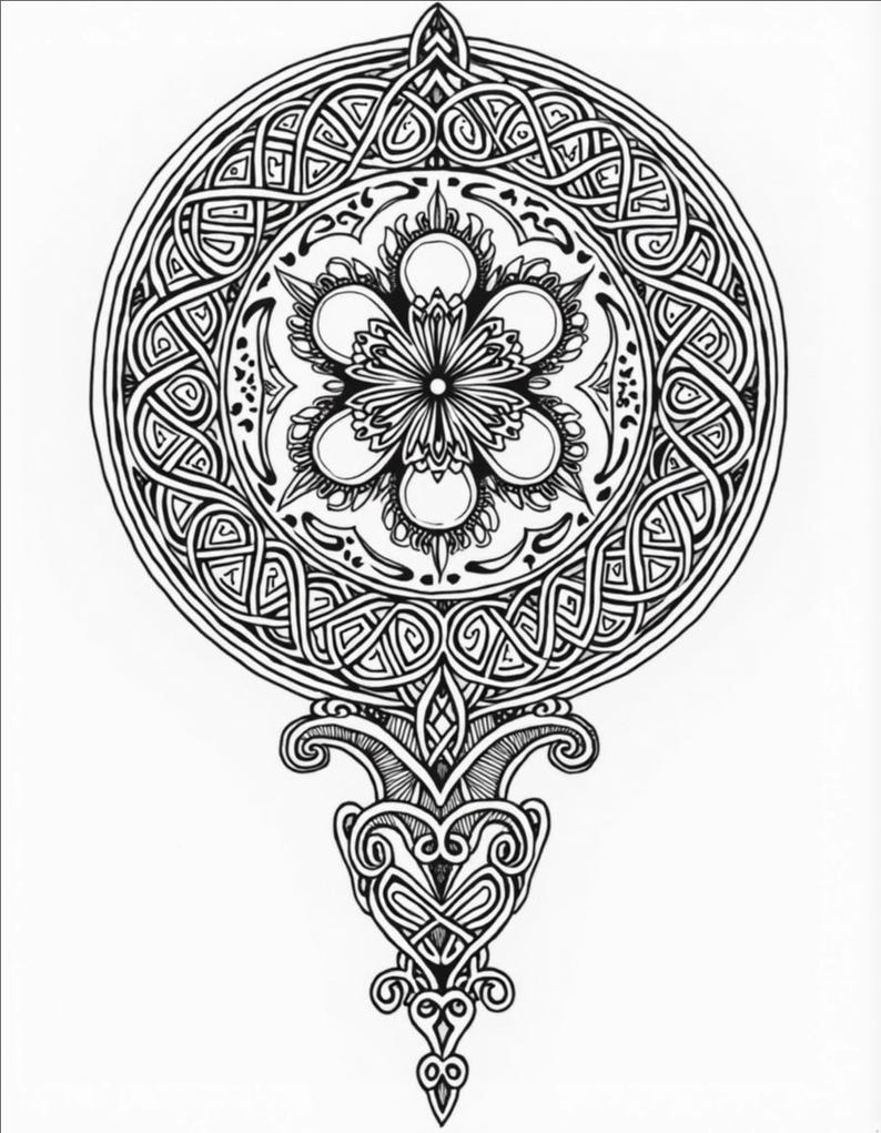Set of 10 Celtic-based Line Art Designs for Pyrography, Woodburning and ...