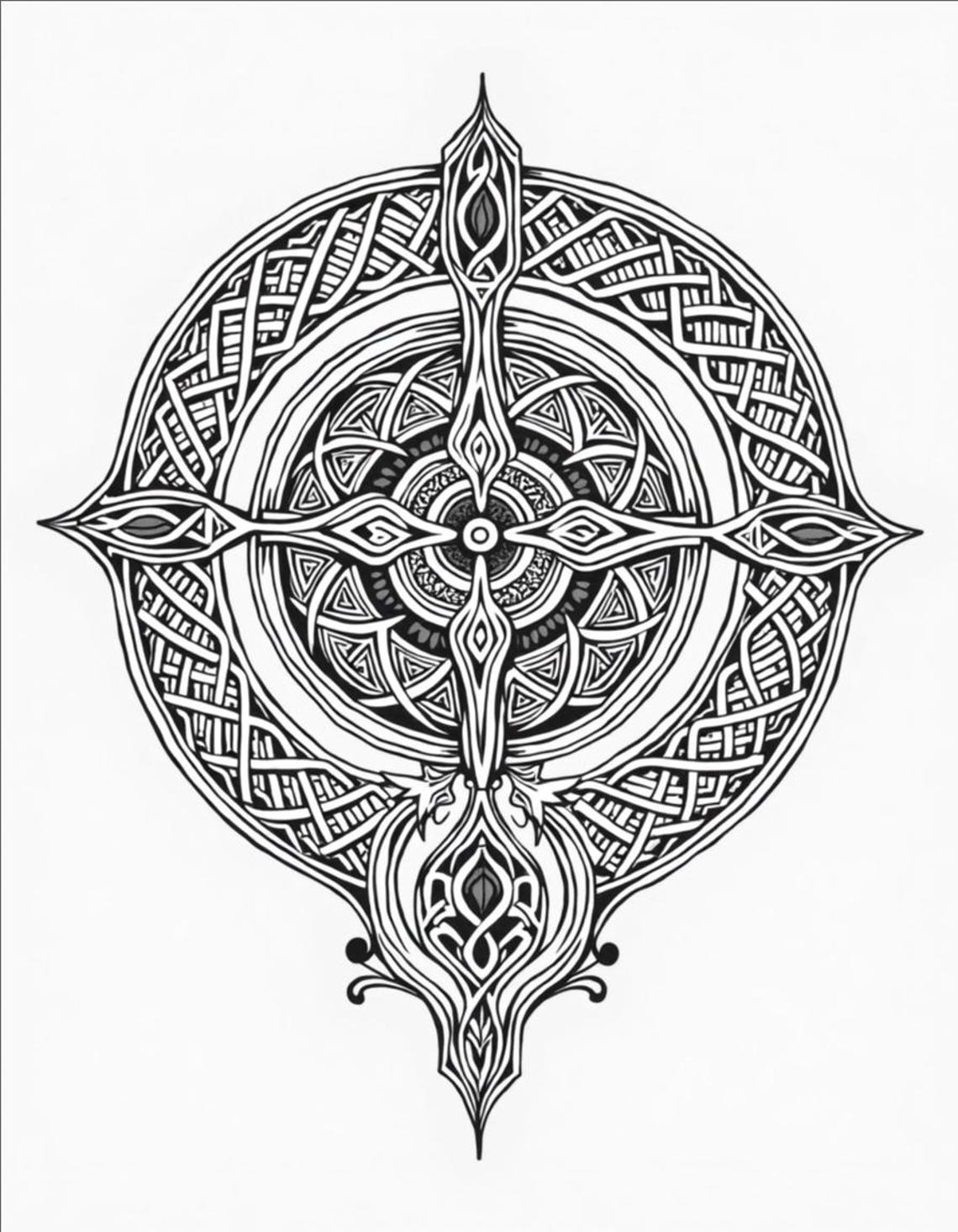 Set of 10 Celtic-based Line Art Designs for Pyrography, Woodburning and ...