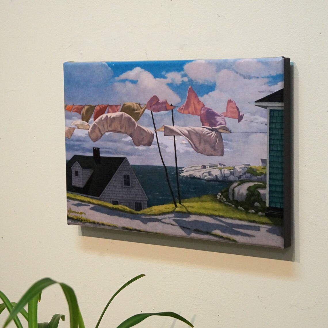 Windswept 8" X 12" Stretched Canvas Print by Paul Hannon -canadian Tax ...