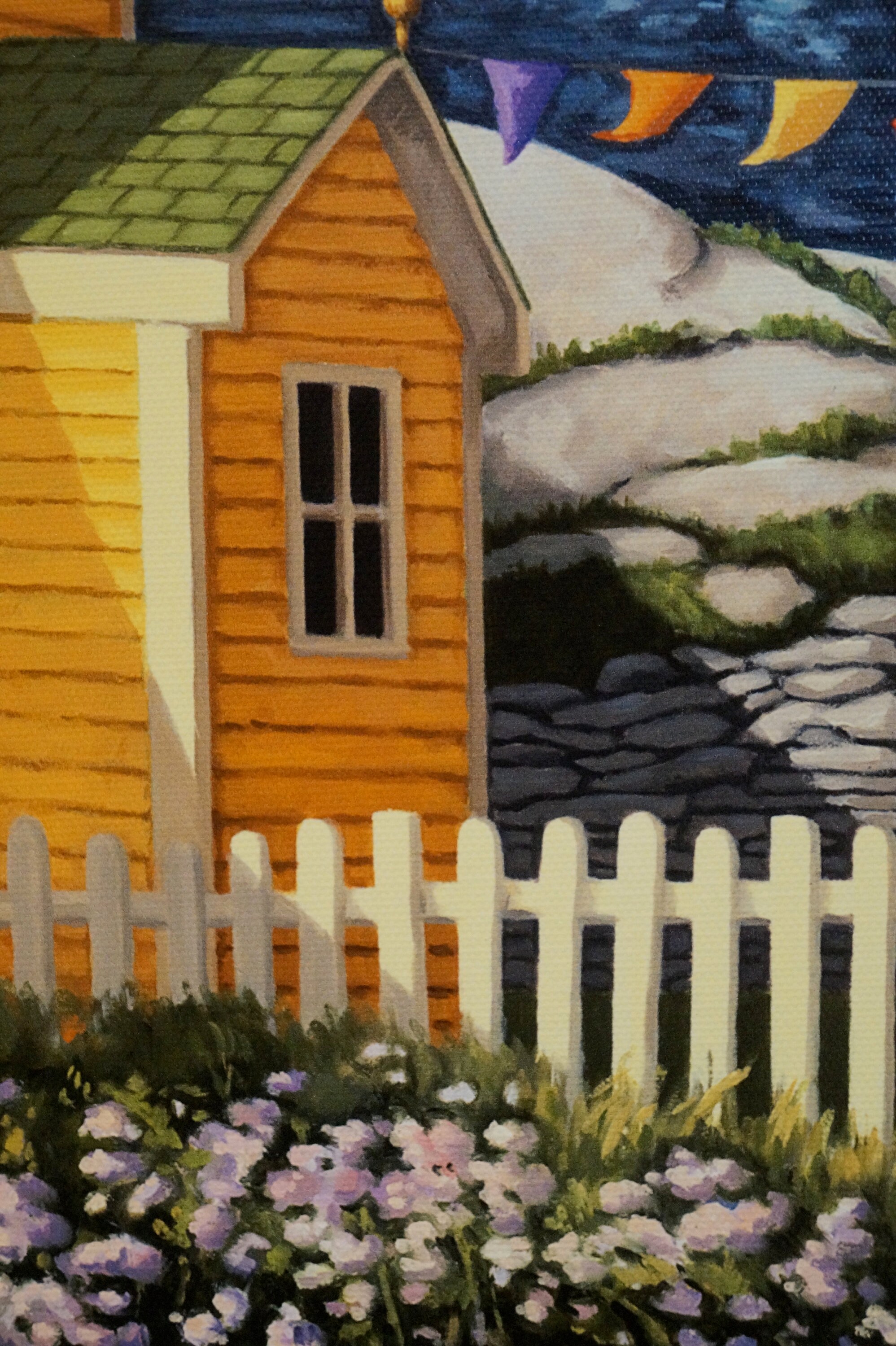 Along the Shore 36" X 18" Stretched Canvas Print by Paul Hannon ...