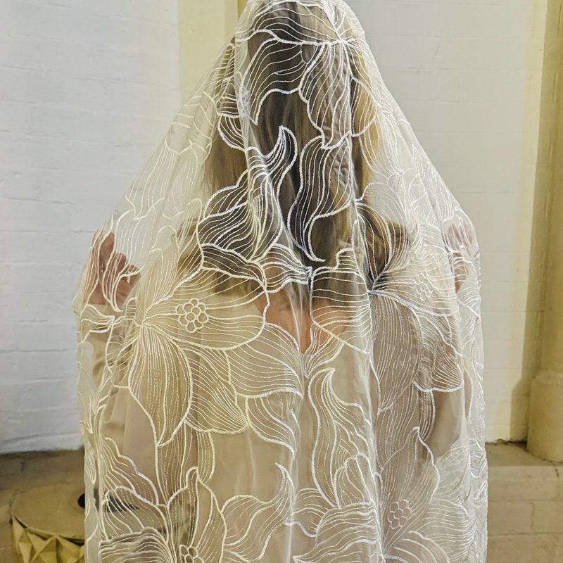 Embroidered Veil - Etsy