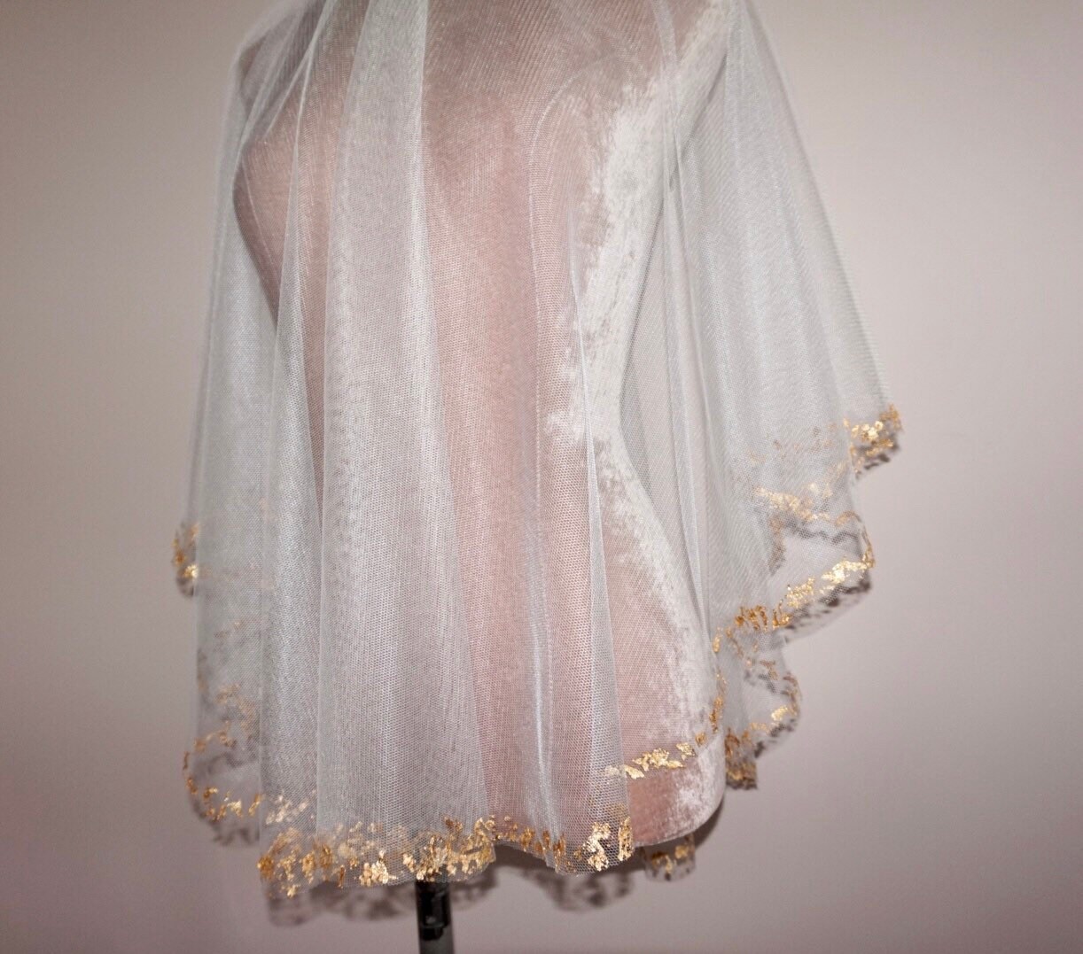 Gold Trim Drop Veil - Etsy