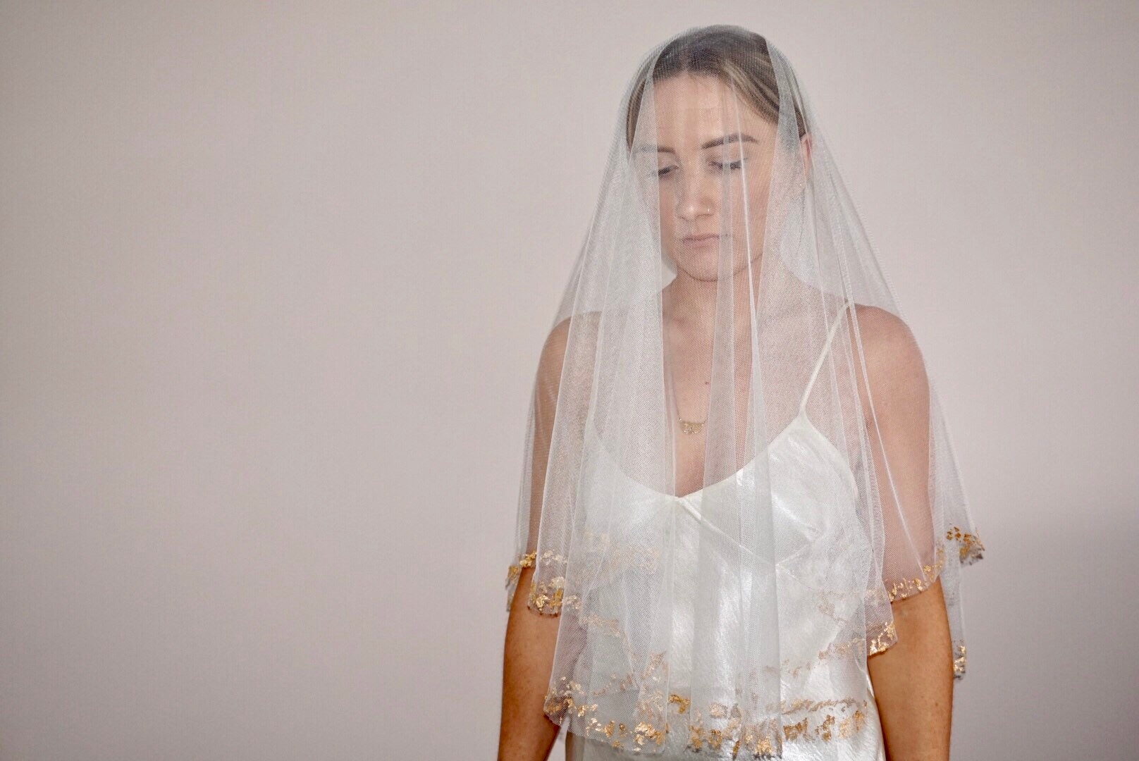 Gold Trim Drop Veil - Etsy