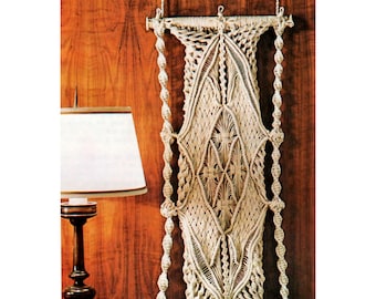 Vintage Macrame Table Runner Pattern Instant Download PDF Pattern Book ...