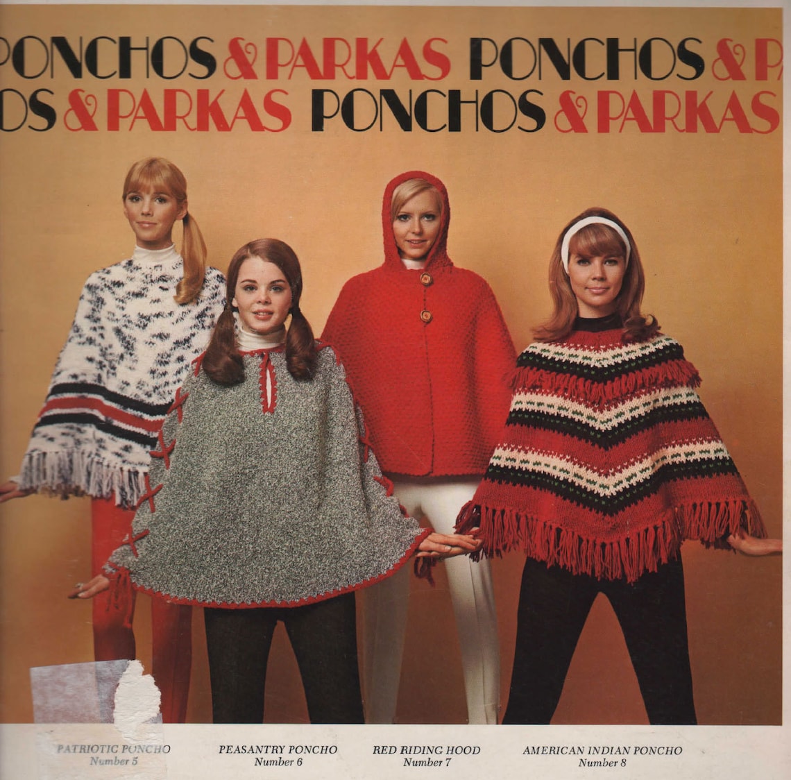 PDF Peasantry Poncho Pattern Instant Download 8 Ponchos Crochet ...