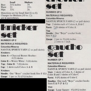 PDF Knicker Pants 1971 Crochet Patterns 3 Outfits Sweater Vest Pants ...