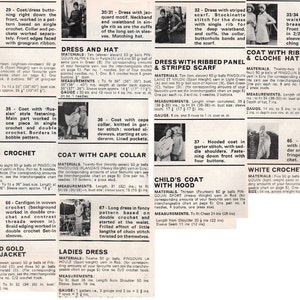PDF 1970s Knitting Crochet Pattern Womens Sweater Dress Winter Coat and ...