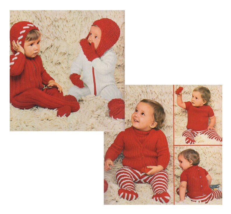 PDF 22 Vintage 1970s Toddler and Baby Overall Patterns, Onesies, Hats ...