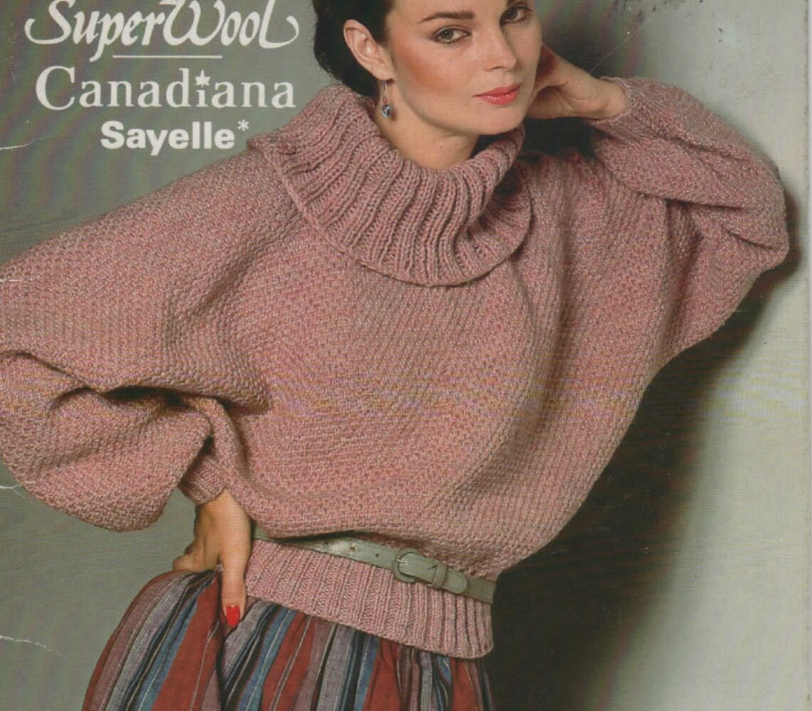 PDF 1980s Sweaters to Knit Instant Download 4 Pattern - Etsy