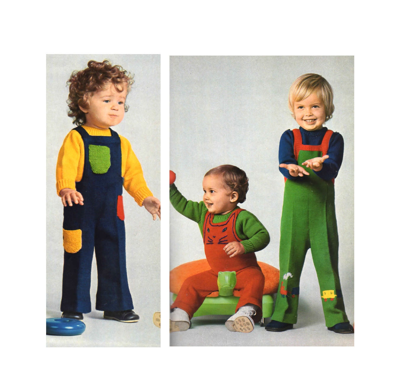 PDF 22 Patterns Vintage 1970s Baby & Toddler Outfits, Overalls, Onesies ...