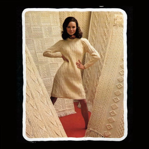 PDF Cable Knit Sweater Dress Pattern Book Total 10 Patterns - Etsy