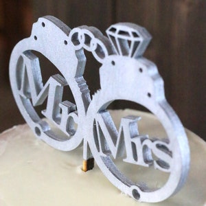 Handcuff Caketop, Police Cake Topper, Mr & Mrs Caketopper, Ball and ...
