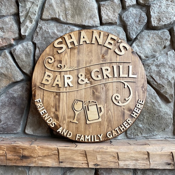 Custom Bar Sign - Etsy