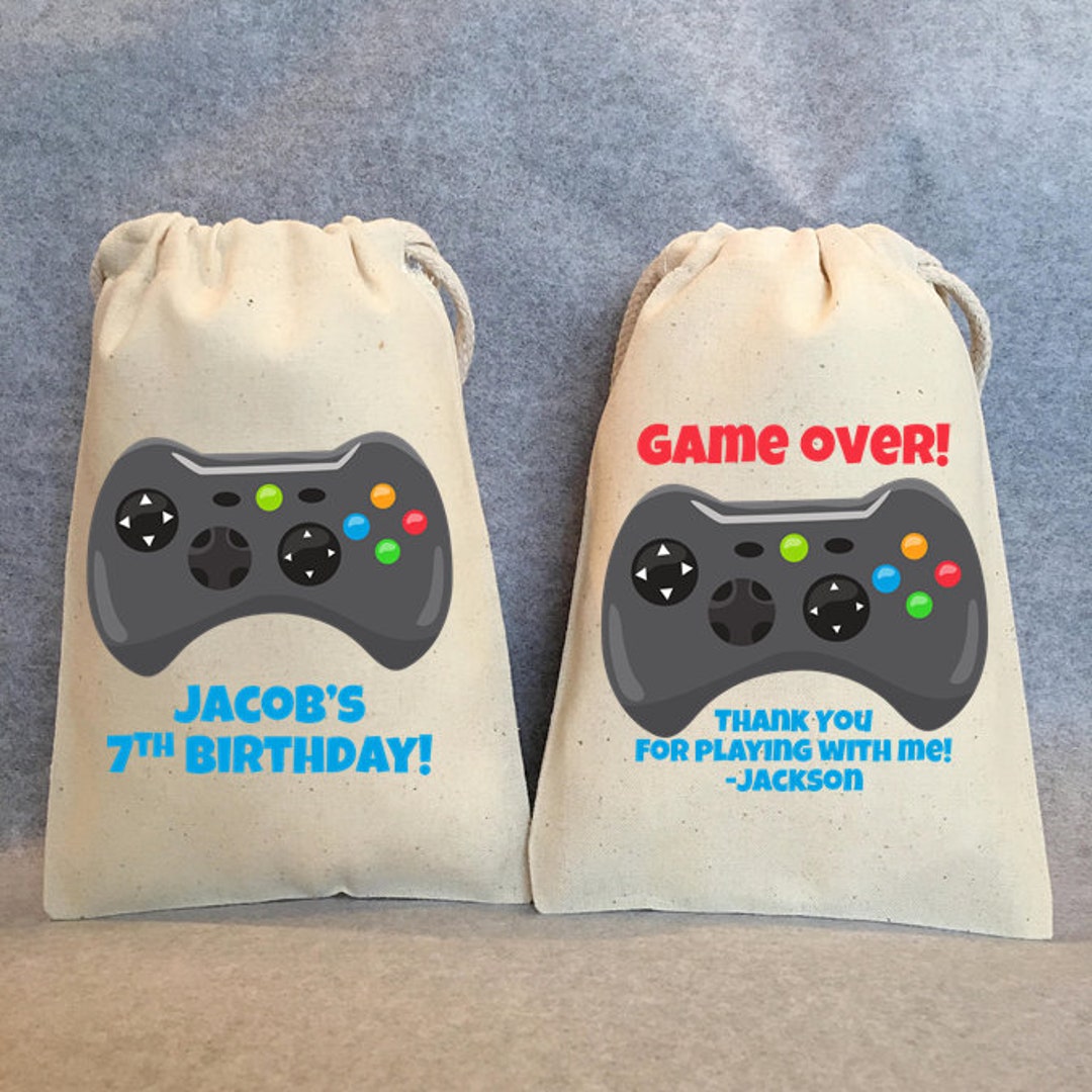 Video Game Party, Video Game Birthday Party Favor Bags, Gamer Birthday ...