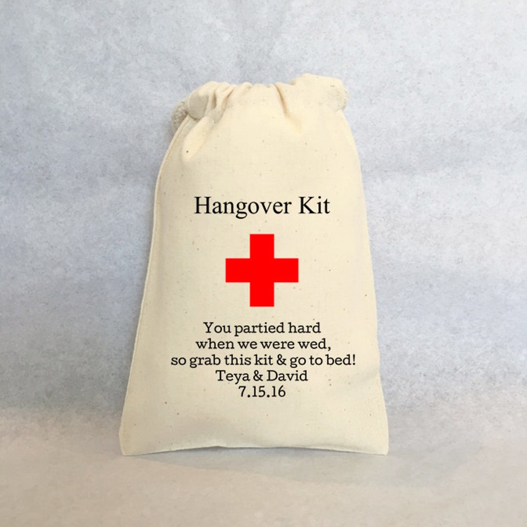 Hangover Kit, Wedding Hangover Kit, Personalized Wedding Favors Wedding ...