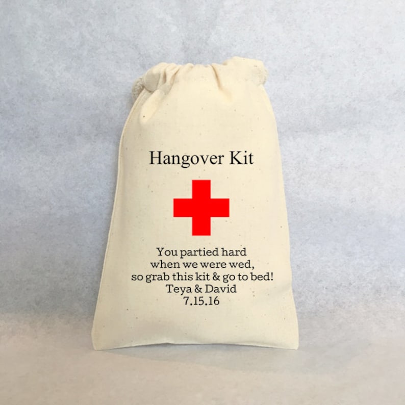 Hangover Kit Wedding Hangover Kit Personalized Wedding Etsy