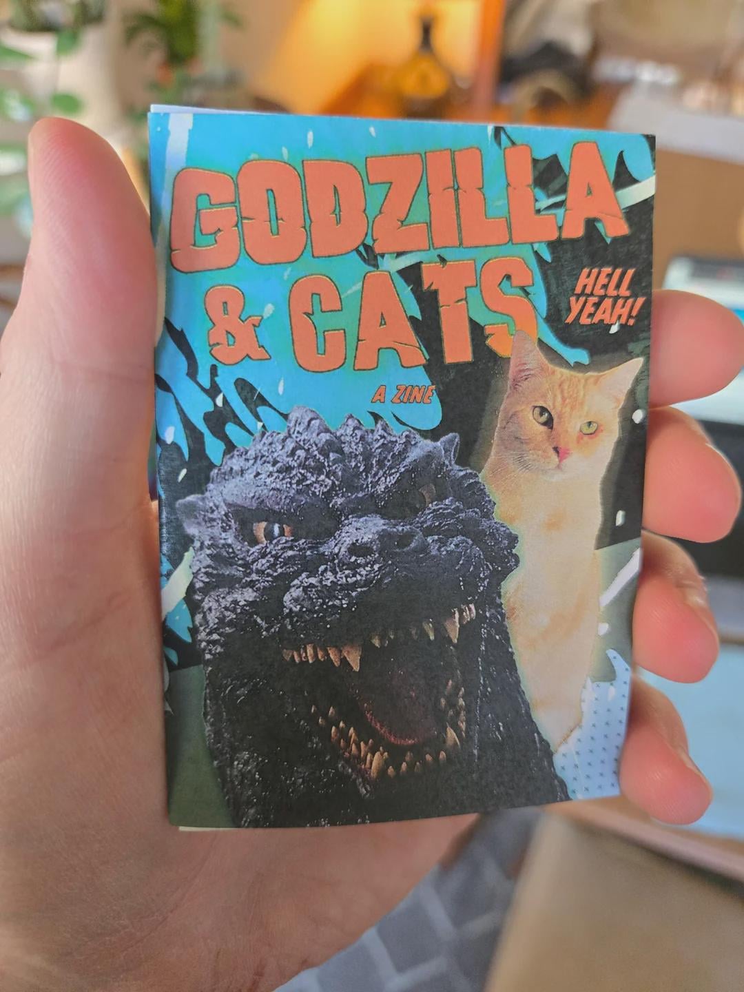 Godzilla and Cats Mini Zine - Etsy