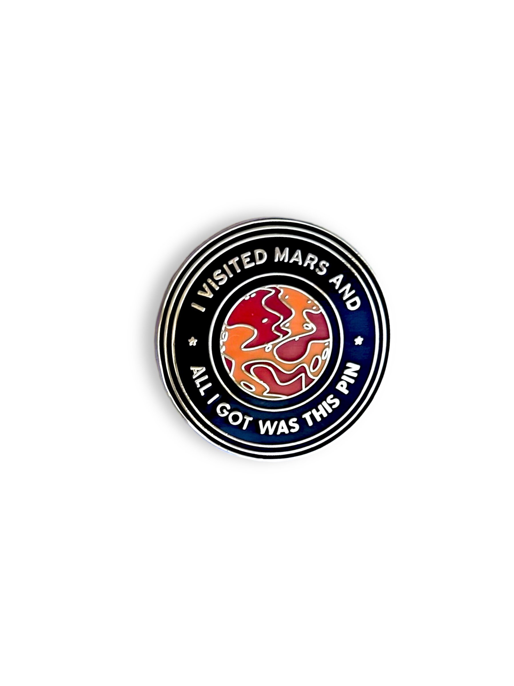 Mars Souvenir Enamel Pin: Funny Space Travel Gift - Etsy