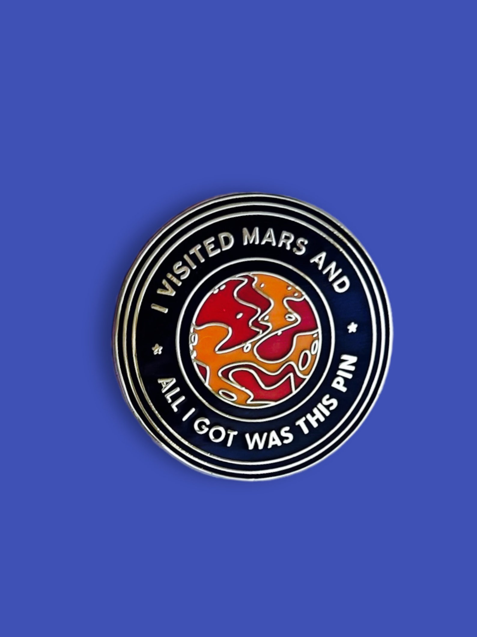 Mars Souvenir Enamel Pin: Funny Space Travel Gift - Etsy