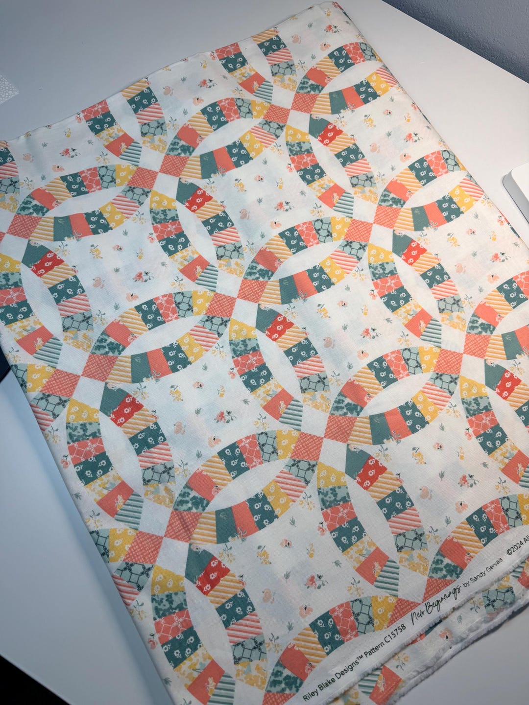 Riley Blake 43” 1yrd New Beginnings Cheater Fabric - Etsy