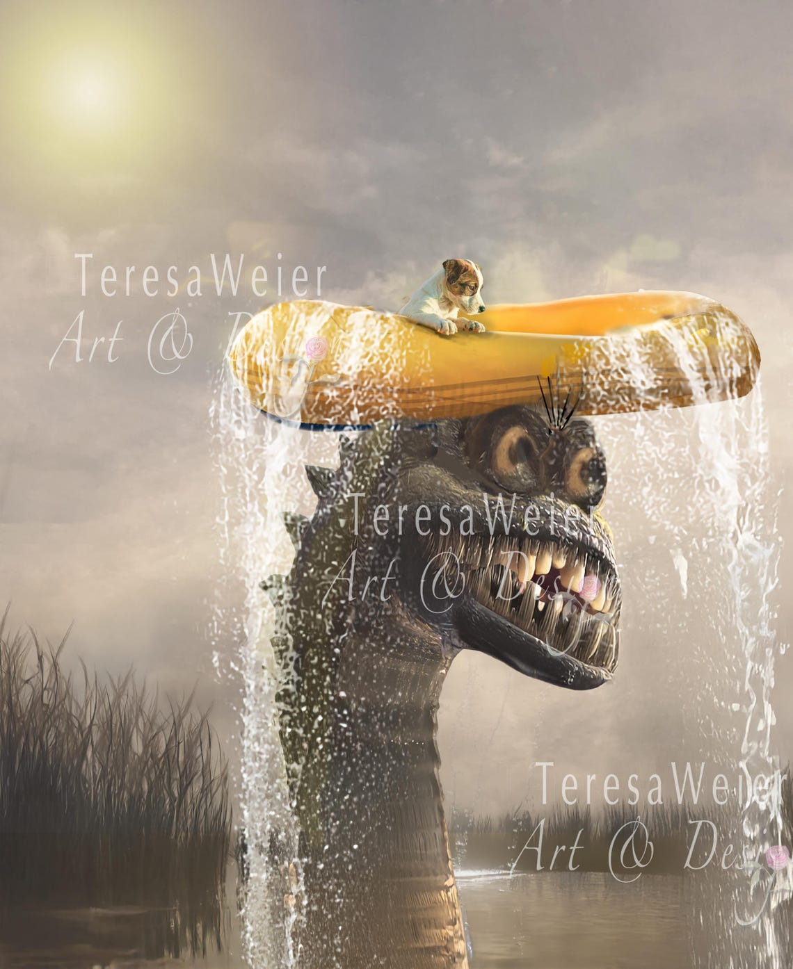 Custom Swamp Creature Digital Background – Personalized Photo Composite ...