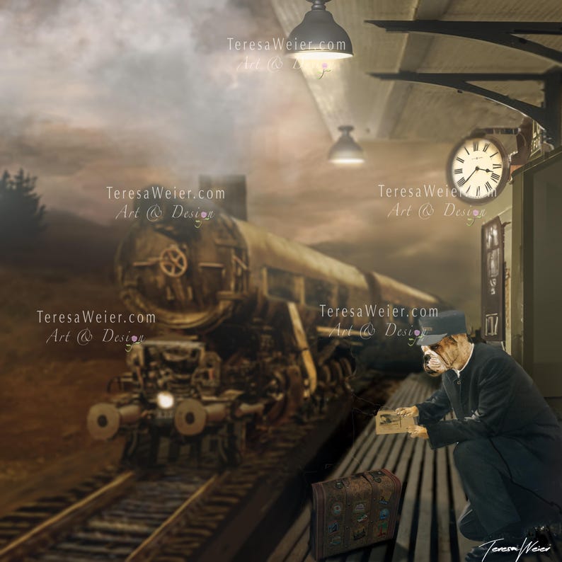 The Train Station Digital Backdrop for Composite Imagery - Photography ...