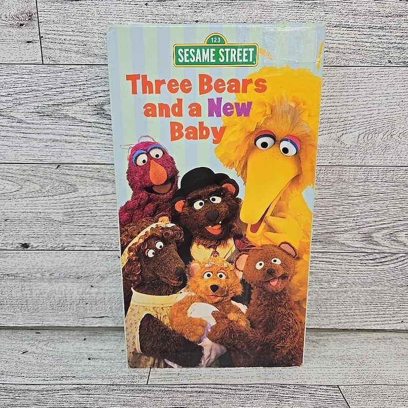 Sesame Street - Three Bears and a New Baby VHS 2003 Sony Wonder Big ...