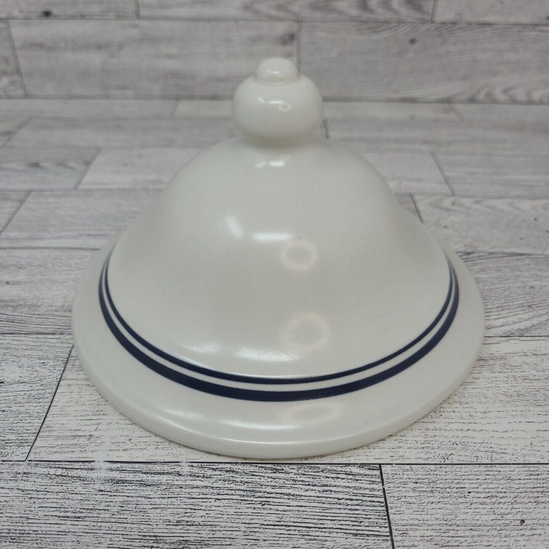 Pfaltzgraff Stoneware Canister 502 LID ONLY Blue Stripe Vintage - Etsy