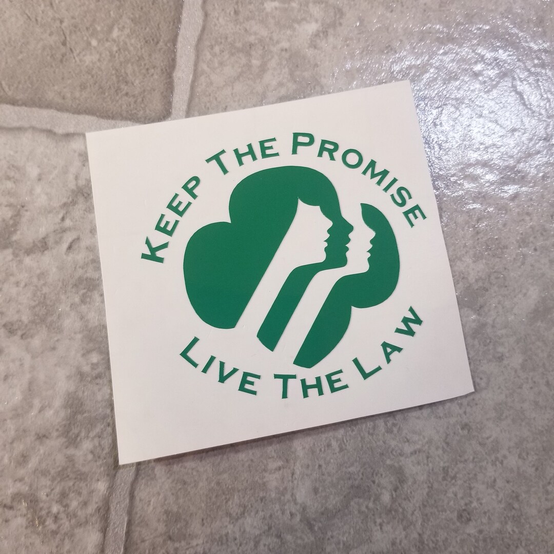 Girl Scout Vinyl Decal Keep the Promise Live the Law - Etsy