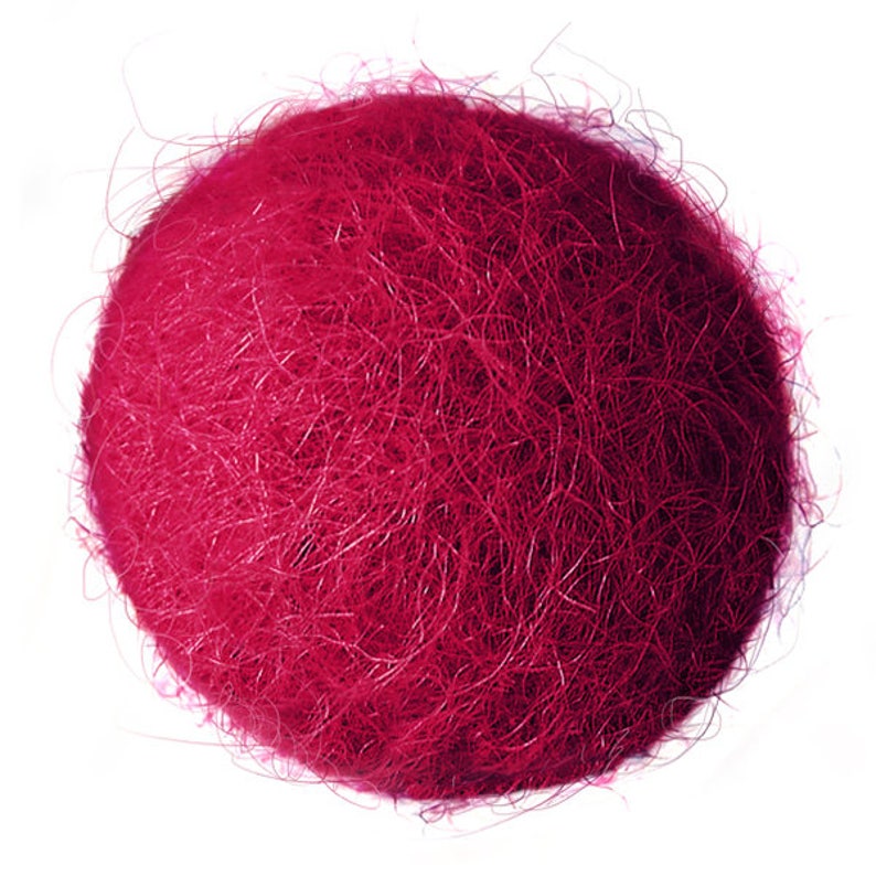 FELT BALL #15. Raspberry ; Sizes: 1cm, 1,5cm; 2cm, 3cm, 3,5cm, 4cm, 5cm ...