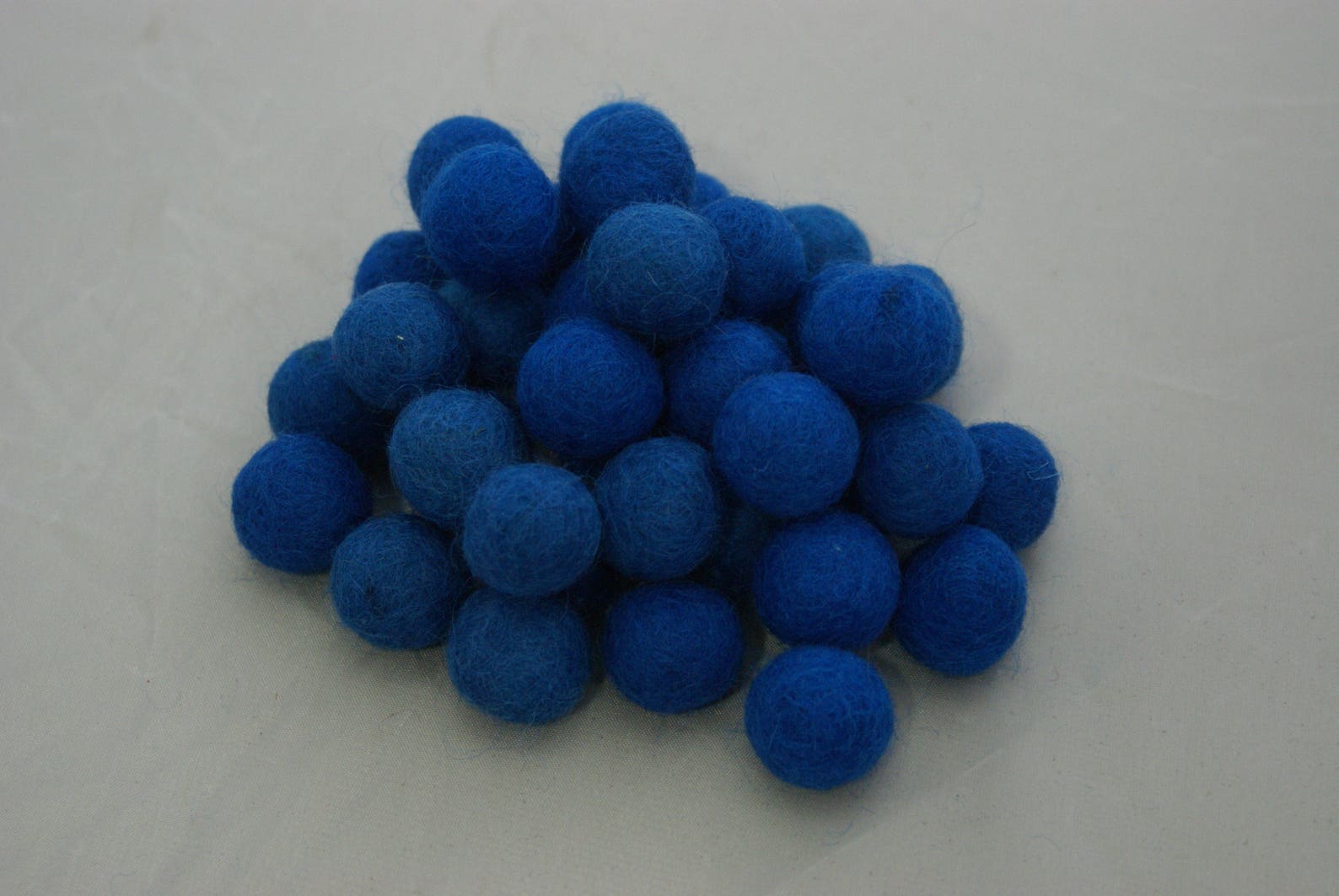 FELT BALL 12. Intense Blue Sizes: 1cm 15cm 2cm 3cm - Etsy