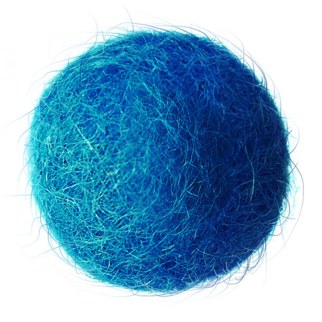 FELT BALL #12. Intense Blue ; Sizes: 1cm, 1,5cm; 2cm, 3cm, 3,5cm, 4cm ...