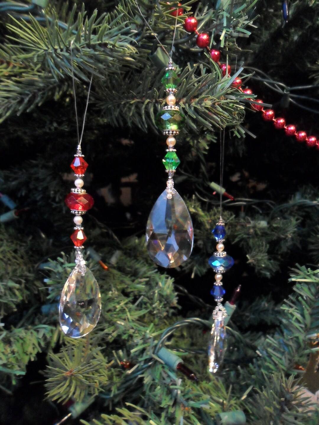 Mini Crystal Sun Catchers/ Ornaments (set of 3) - Etsy