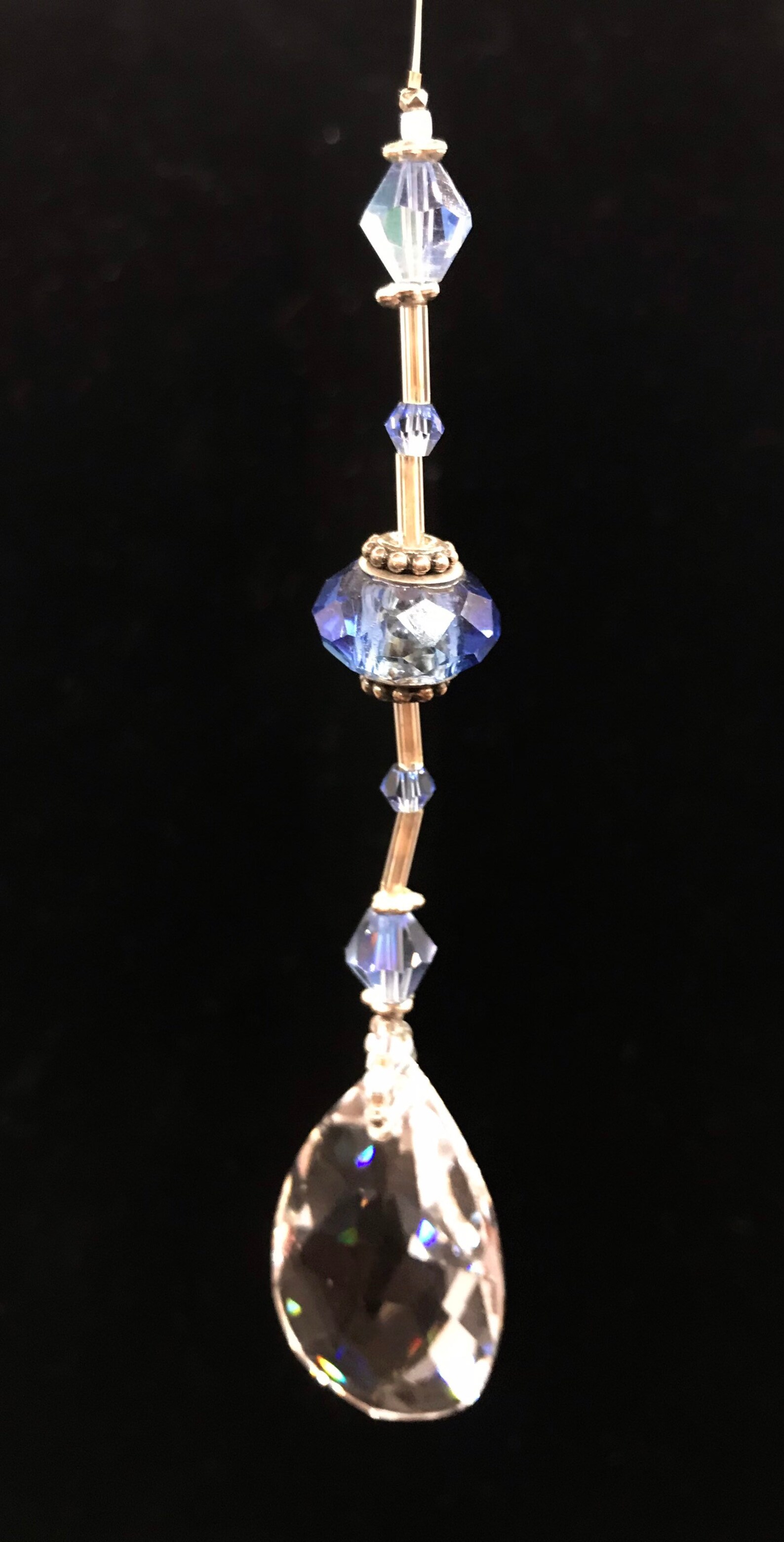March Birthstone Color Crystal Suncatcher - Etsy