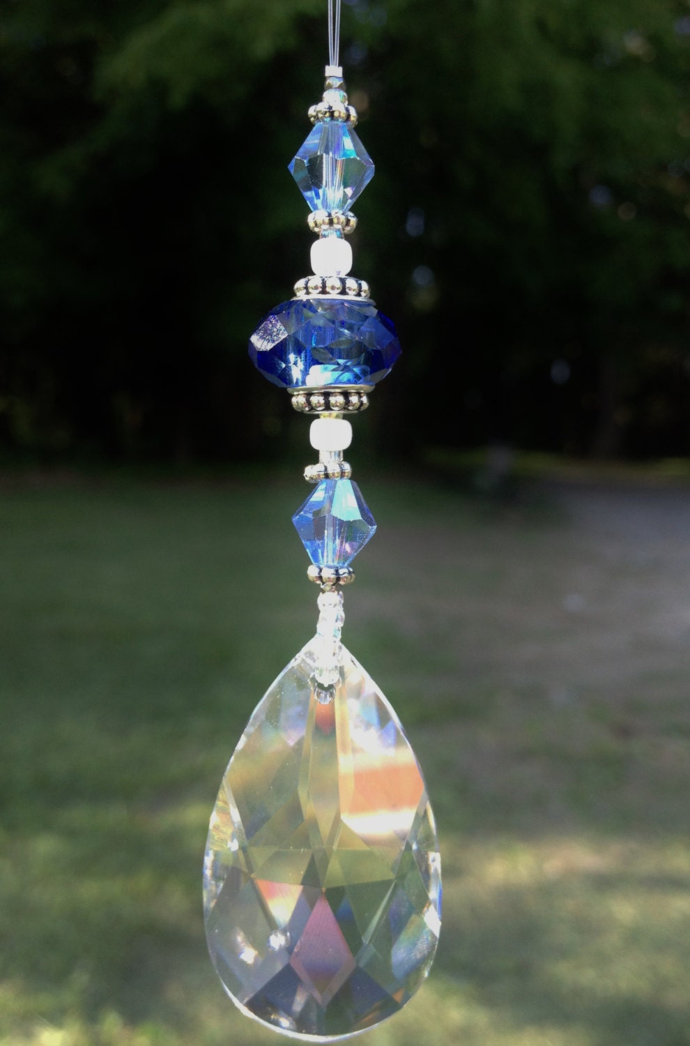 March Birthstone Color Crystal Suncatcher - Etsy Canada
