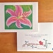 Lily Series Note Card Set (6 Cards) - Etsy