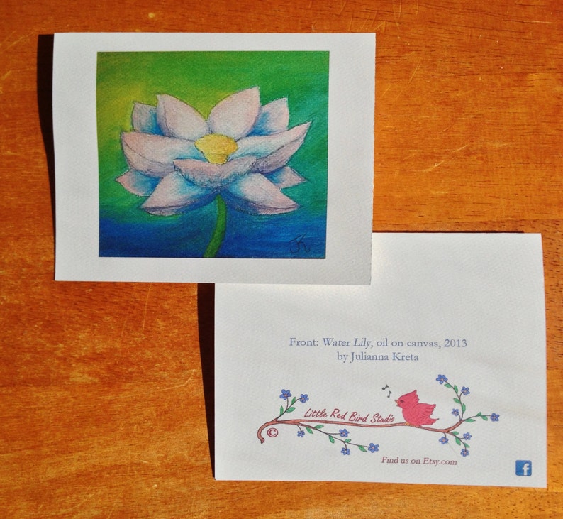 Lily Series Note Card Set (6 Cards) - Etsy