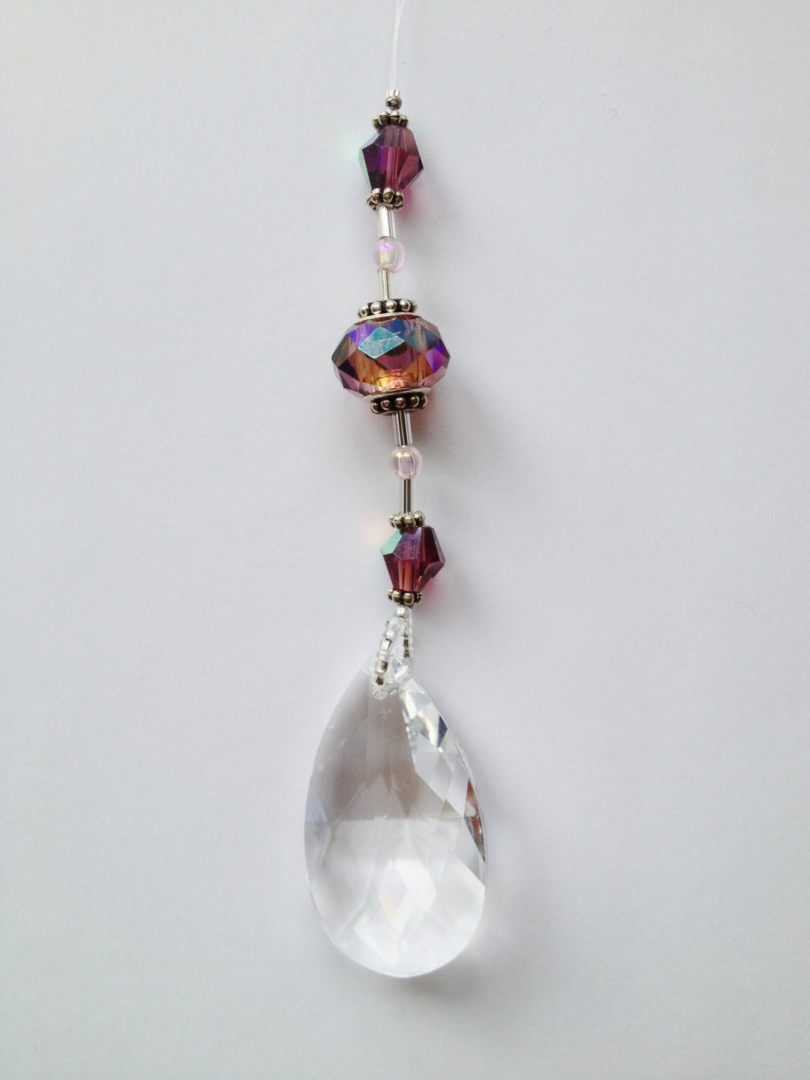 February Birthstone Color Crystal Suncatcher - Etsy