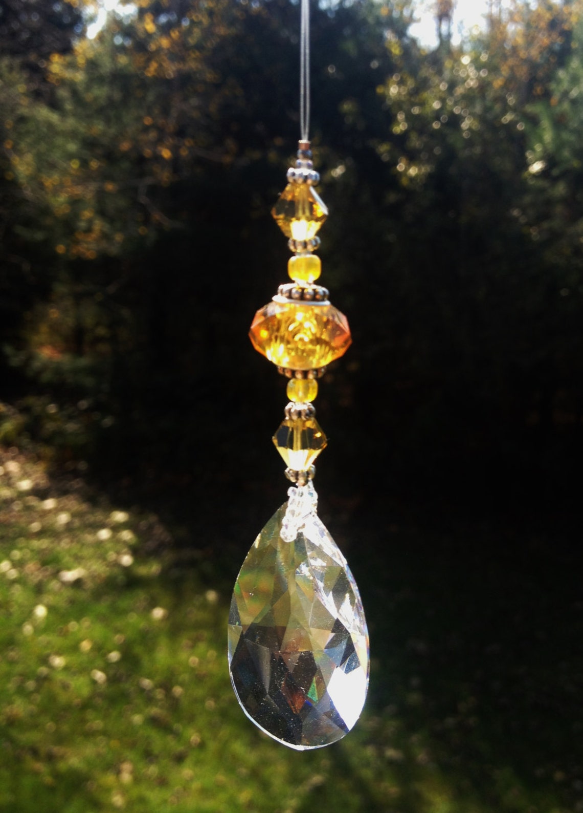 November Birthstone Color Crystal Suncatcher - Etsy