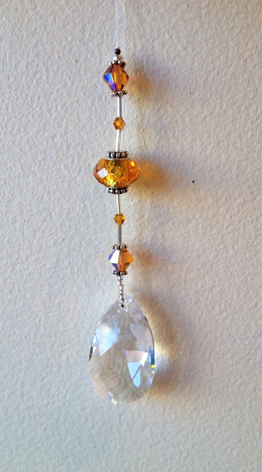 November Birthstone Color Crystal Suncatcher - Etsy
