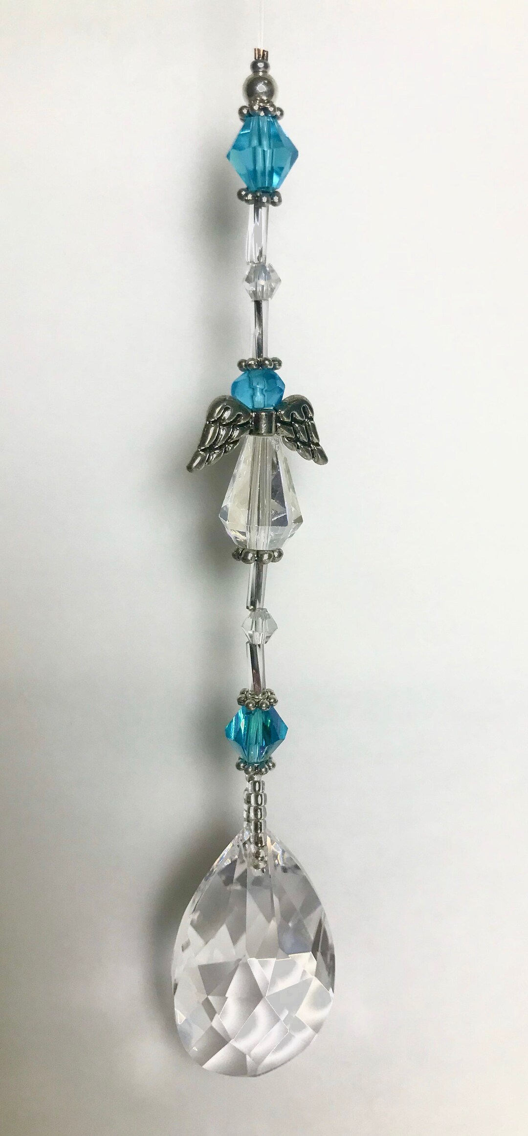 Turquoise Angel December Birthstone Crystal Sun Catcher - Etsy