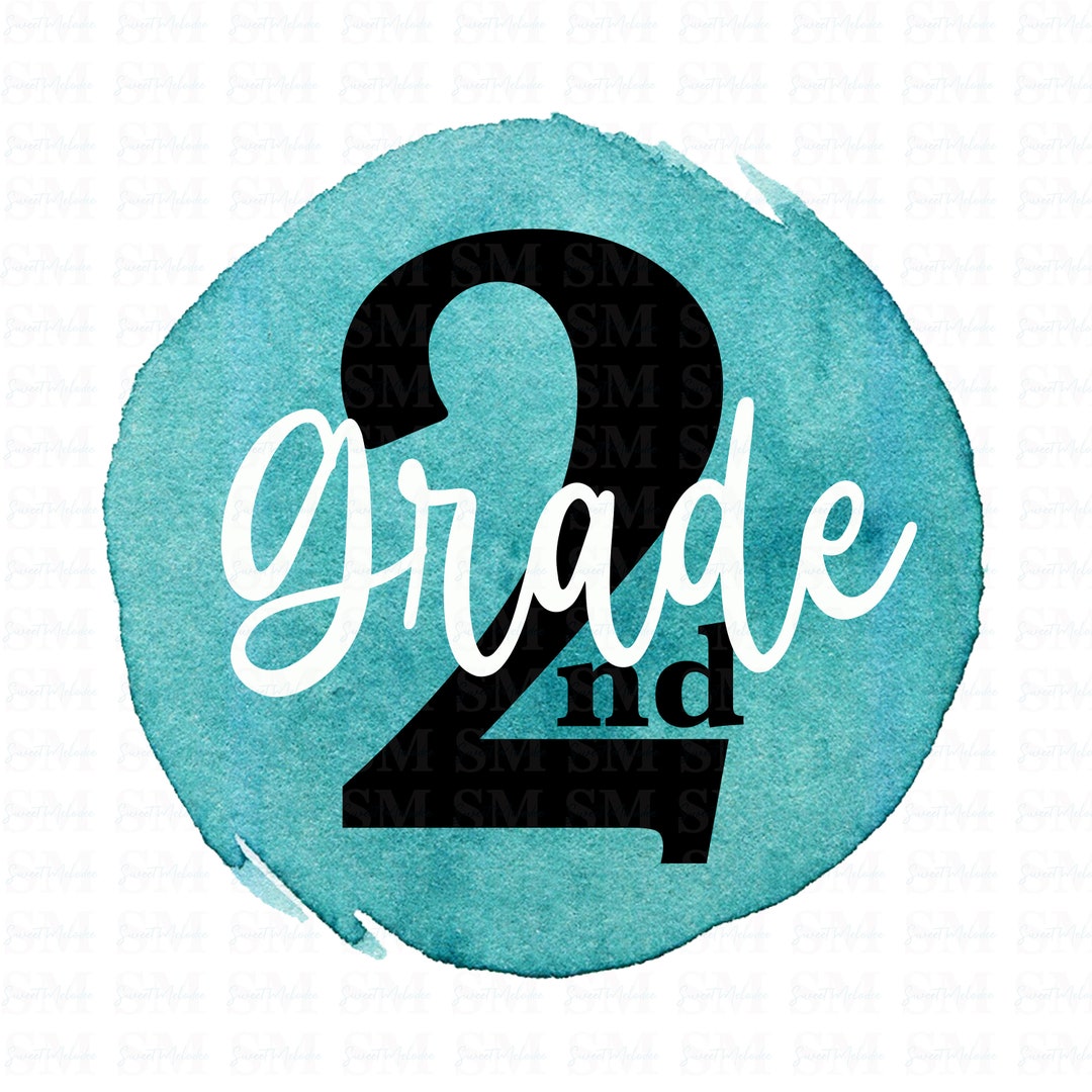 2nd Grade PNG: Sublimation Design for Shirts (digital Download) - Etsy