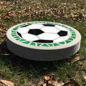 Kickin It' - Soccer Ball Stepping Stone Mosaic - 11 1/2 Inch Round ...