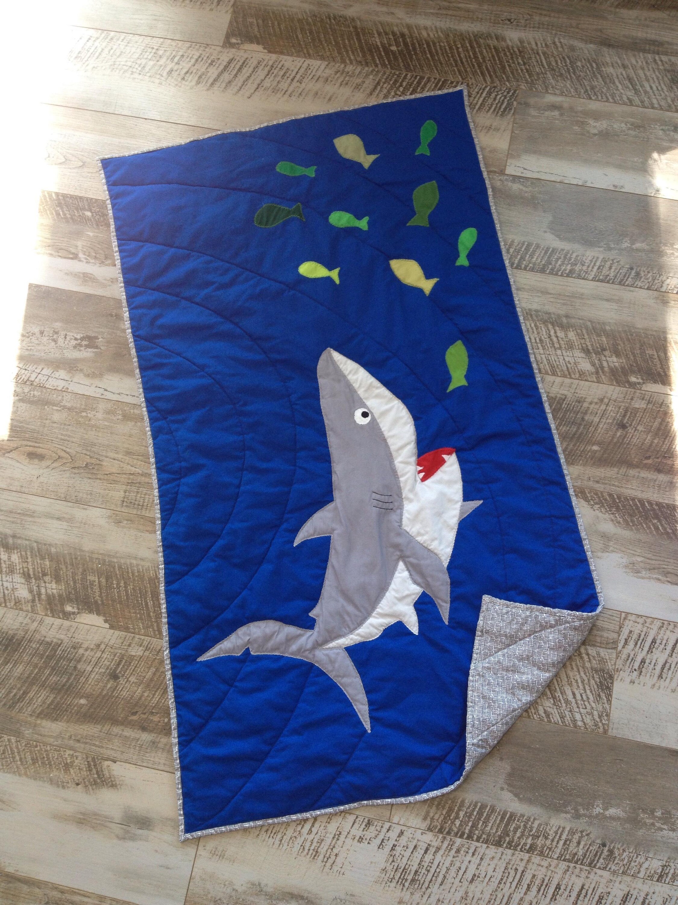 Custom shark blanket Personalized baby gift Baby boy | Etsy