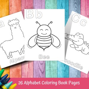 Alphabet Coloring Pages, 26 Printable Color Pages, Alphabet Kid's ...