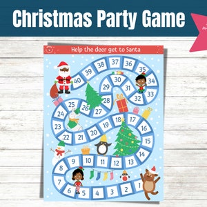 Christmas Board Game Printable, Reindeer, Prep, Board Game, Board Game ...
