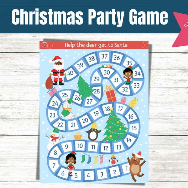Christmas Board Game Printable - Etsy