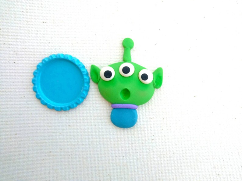 Cute Alien Clay Center Bow Centers Alien Appliques - Etsy