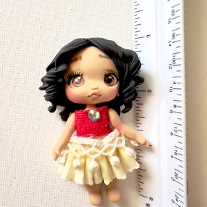 Cute Princess Clay Doll, Moana Clay Center, Muñeca De Pasta Fría, - Etsy