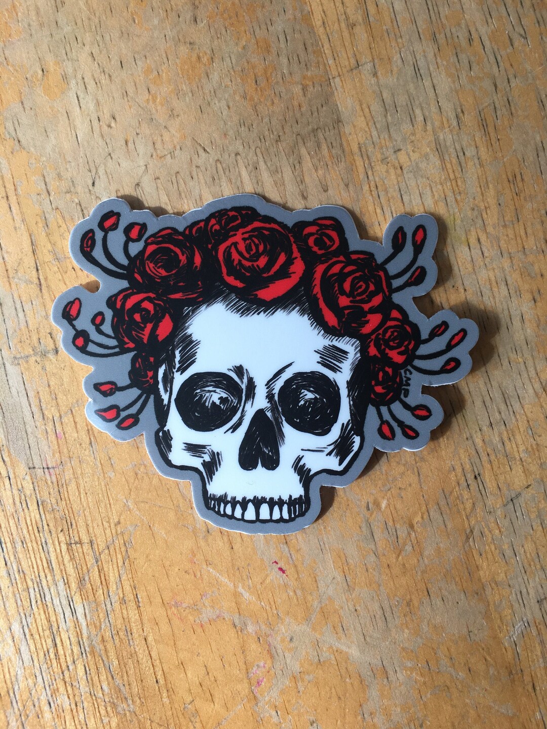 Grateful Skull Sticker - Etsy
